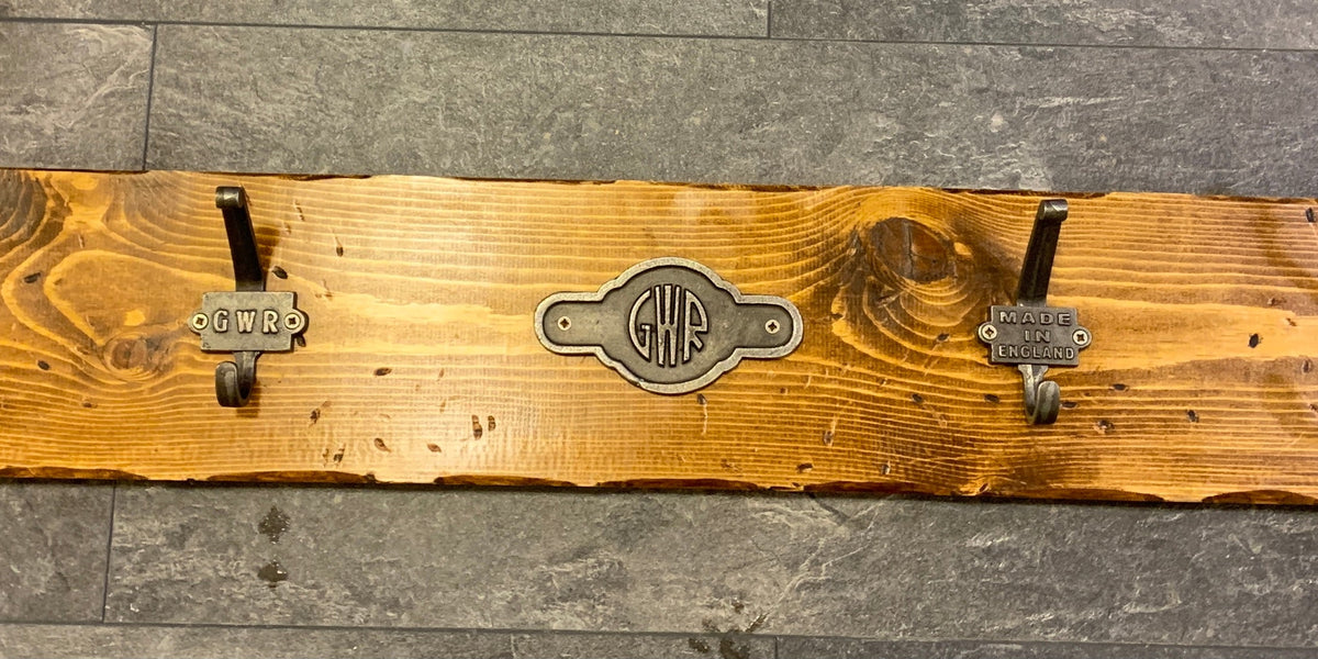 GWR Train Pine Coat Rack — Red Robin Gifts