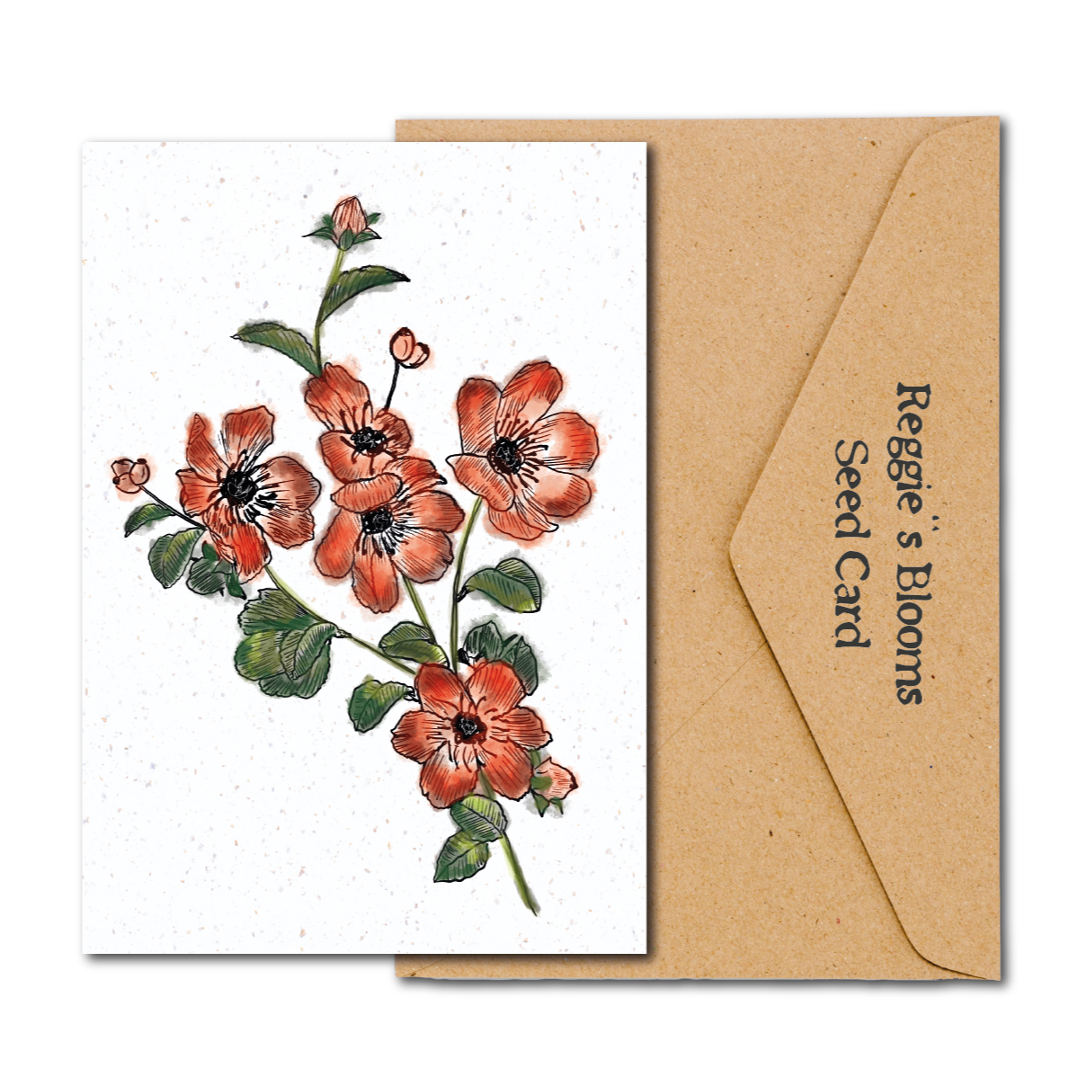 POPPIES WiLDFLOWER PLANTABLE SEED GREETING CARD — Red Robin Gifts