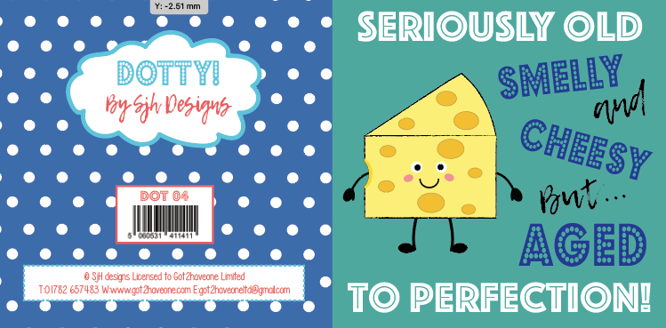 Dotty Card Range - Aged To Perfection Greetings Card — Red Robin Gifts